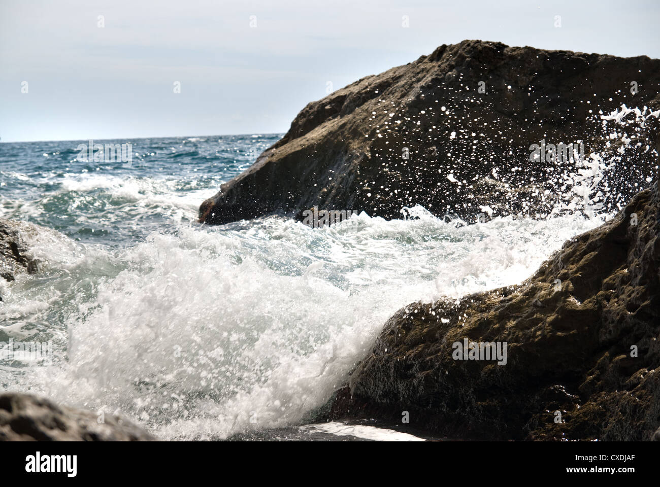 landscape with rocks and sea Stock Photo - Alamy
