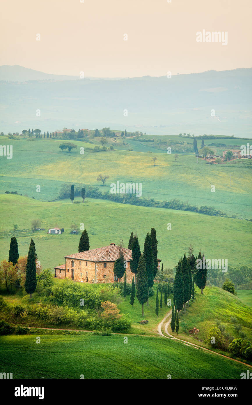 Scenic view of typical Tuscany landscape Stock Photo - Alamy