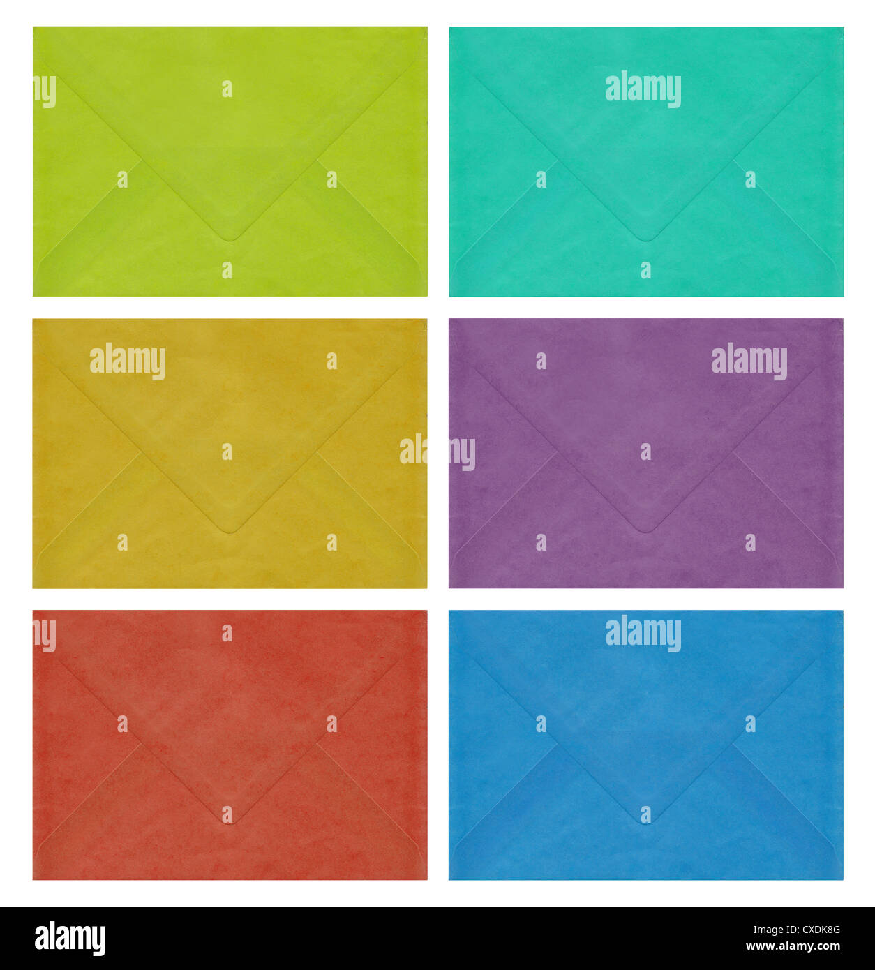 Envelope colors Cut Out Stock Images & Pictures - Alamy