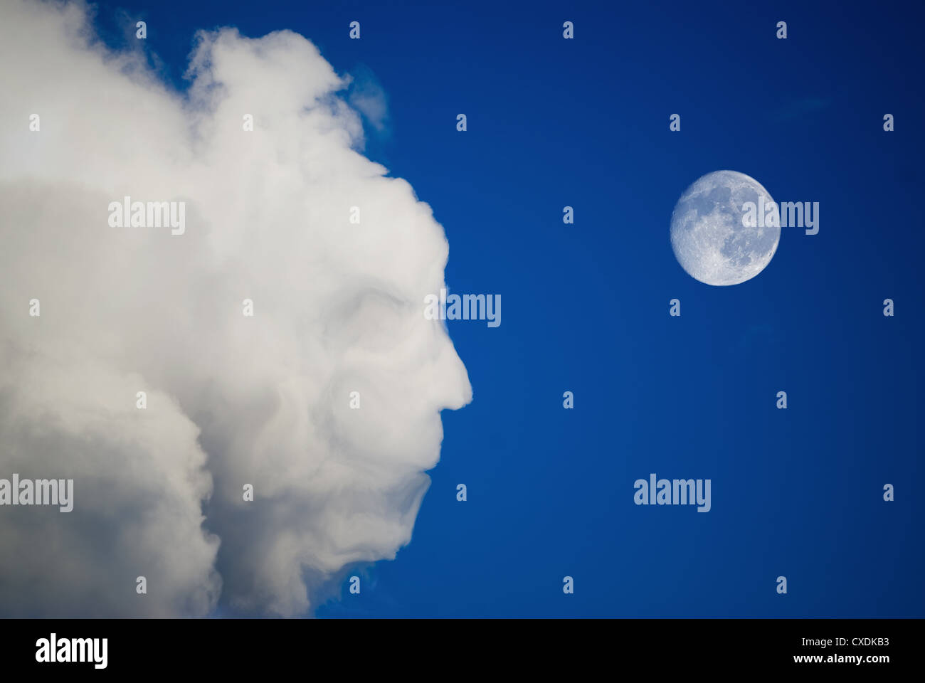 Face shape in sky hi-res stock photography and images - Alamy