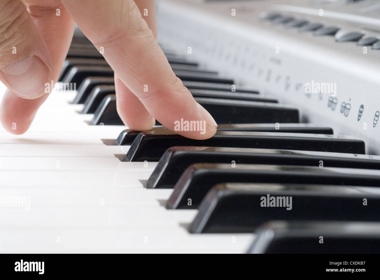 hand playing music on the piano Stock Photo - Alamy