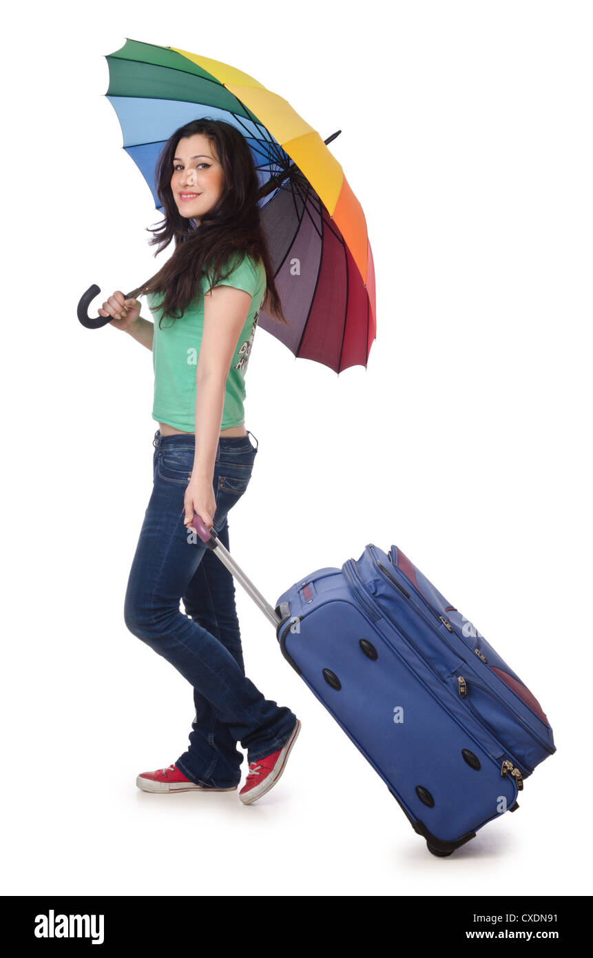 Girl preparing for her summer vacation Stock Photo - Alamy