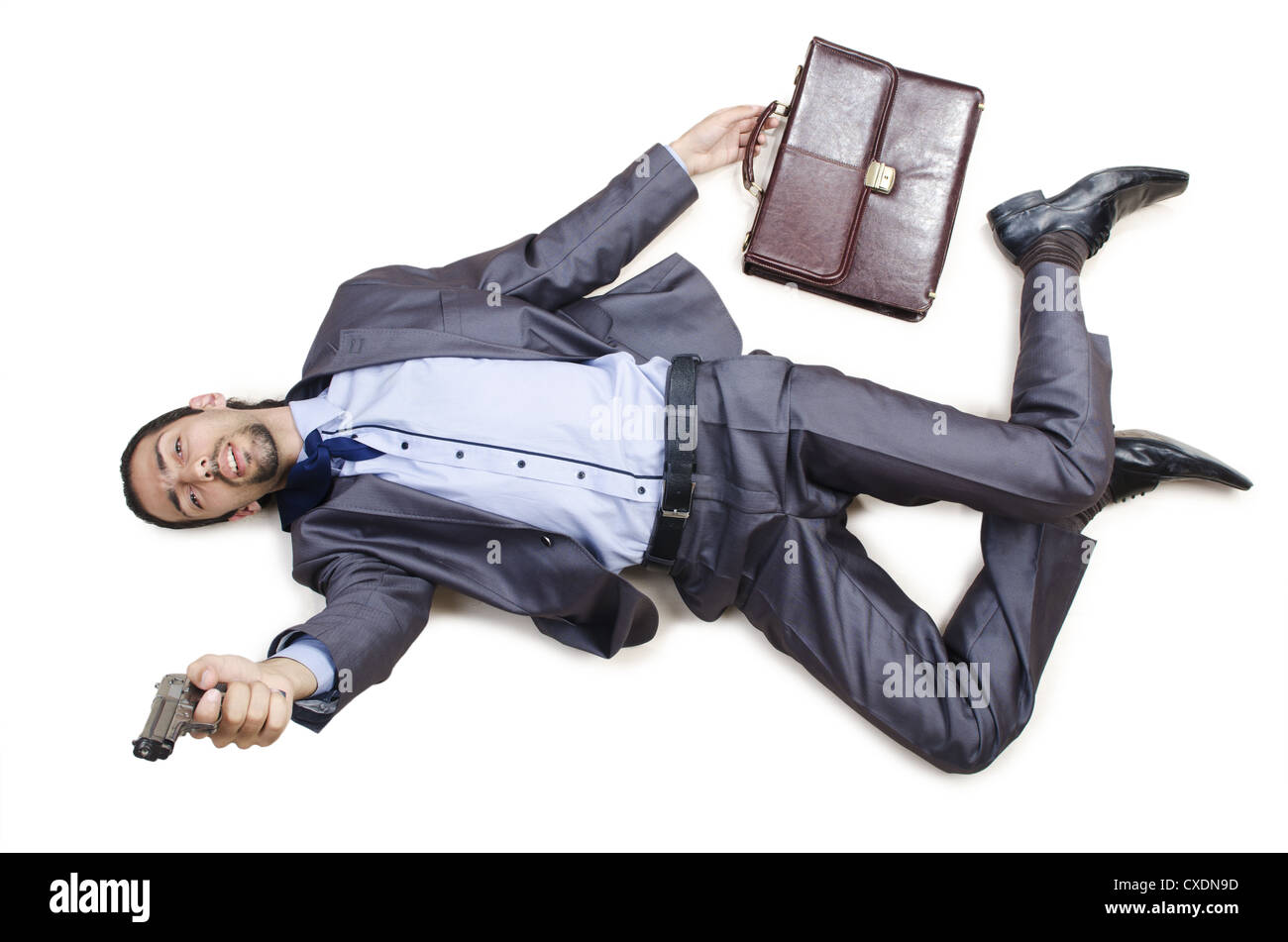 Businessman unconscious on floor hi-res stock photography and images ...