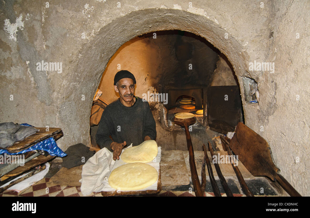 fresh bread at a bakery in Marrakech, Morocco Stock Photo - Alamy