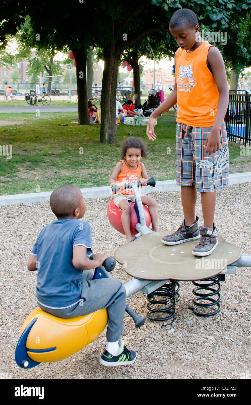 Jarry public park is very popular with new immigrants Montreal, Quebec ...