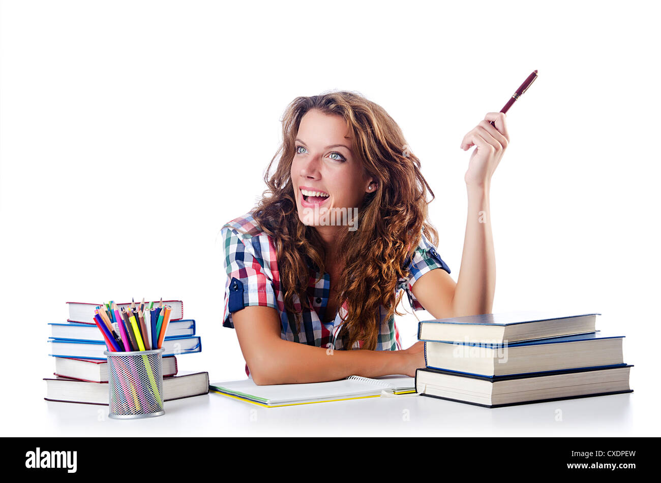 Student preparing for the exams Stock Photo - Alamy