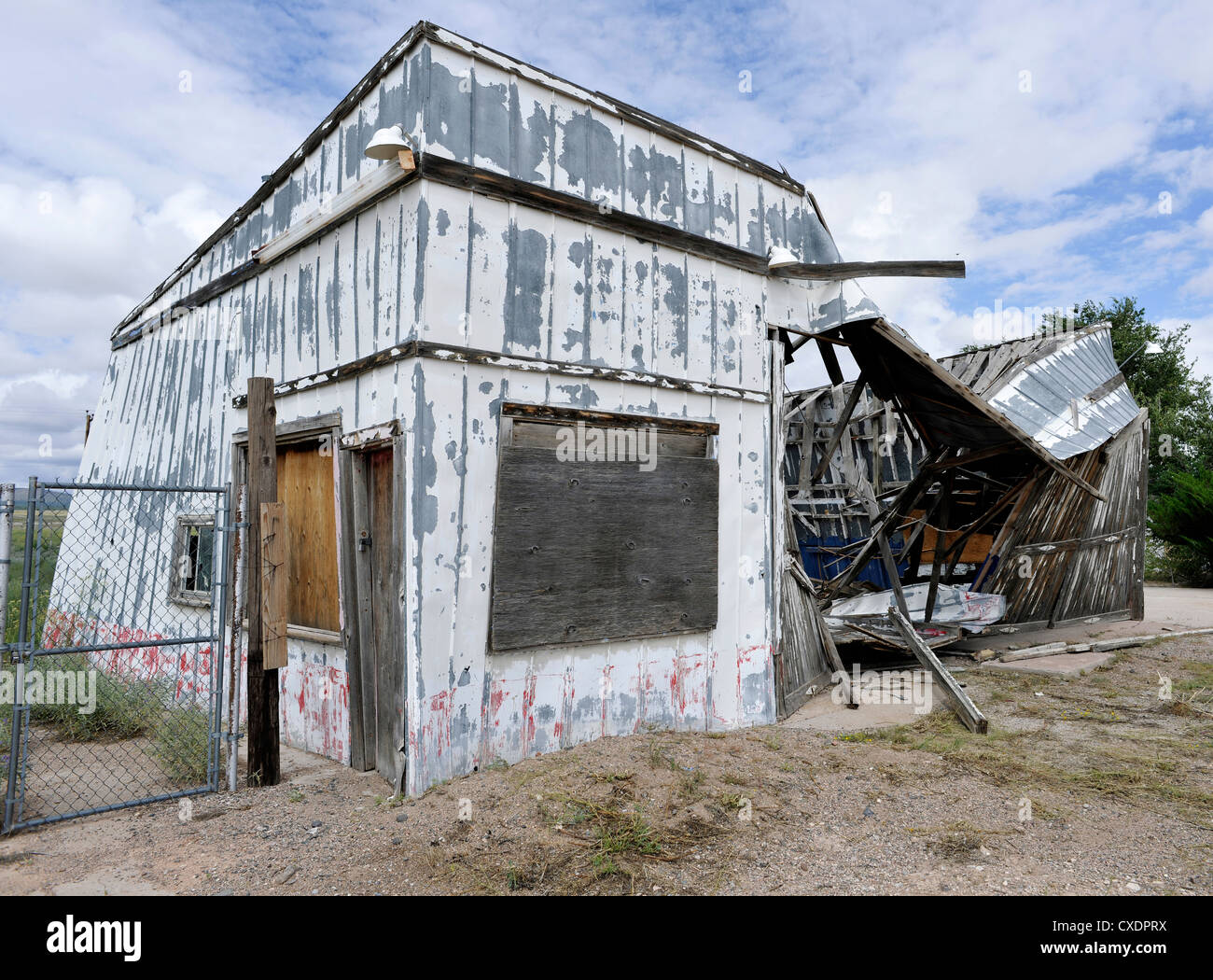 Storm/Hurricane/Tornado/Twister Damage, Route 66, USA Stock Photo - Alamy
