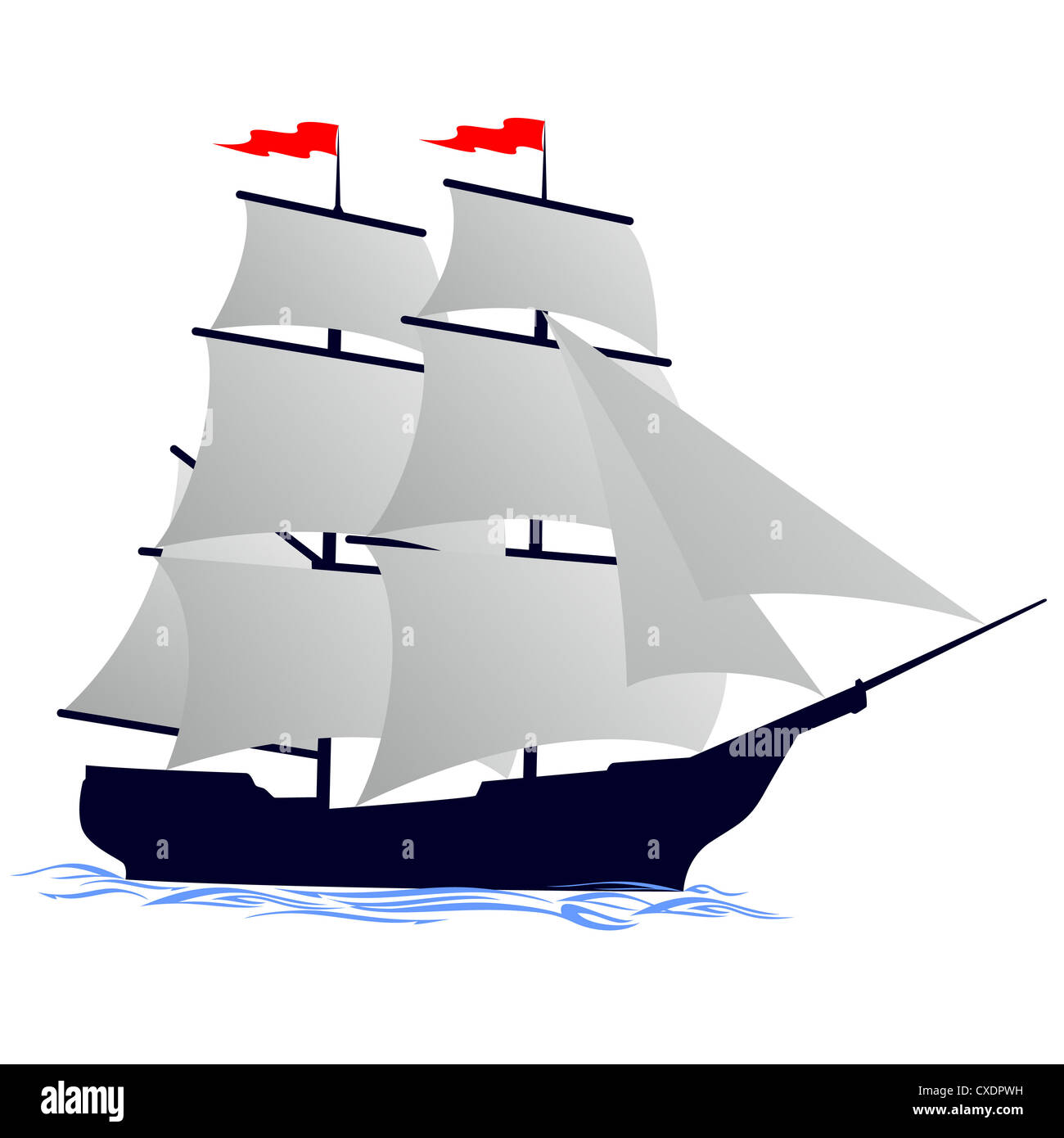 Old sailing ship Stock Photo - Alamy