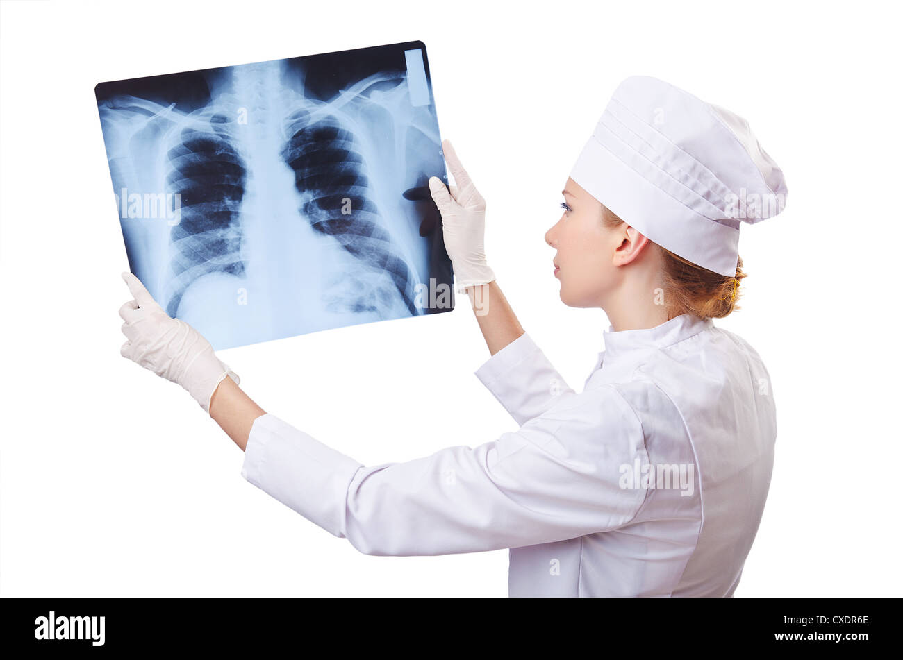 Doctor female patient x ray Cut Out Stock Images & Pictures - Alamy