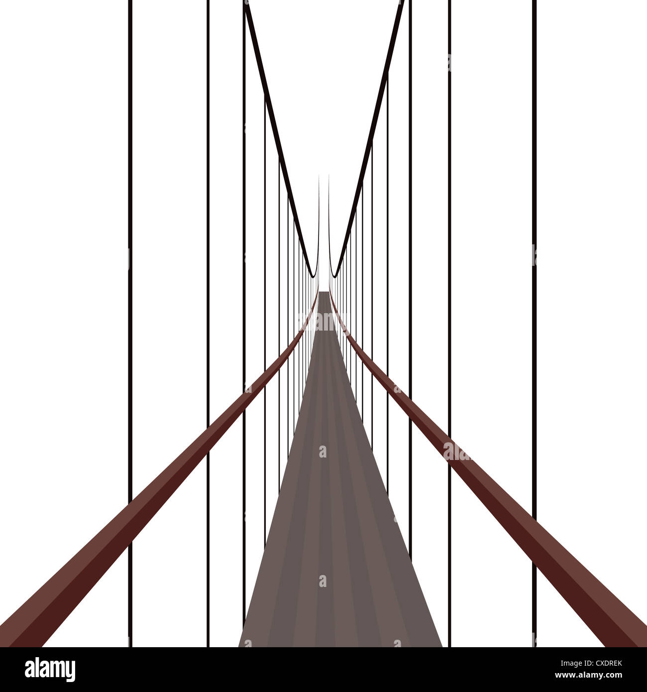 Rope bridge drawing hi-res stock photography and images - Alamy