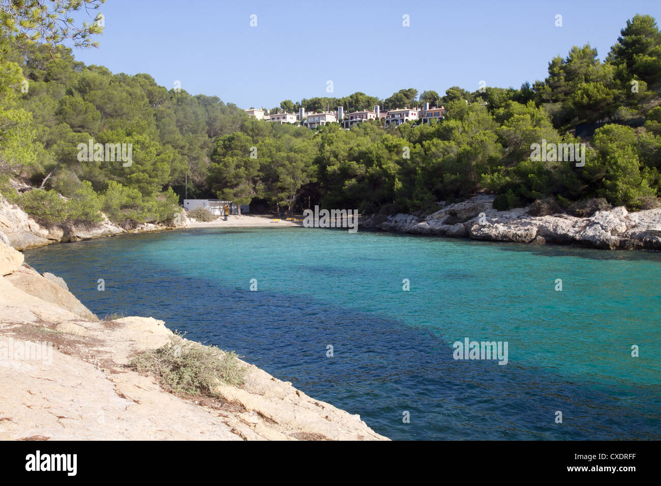 Portals Vells beach, el Mago beach, South West Mallorca coastline Spain ...