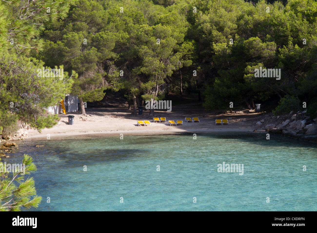 Portals Vells beach, el Mago beach, South West Mallorca coastline Spain ...