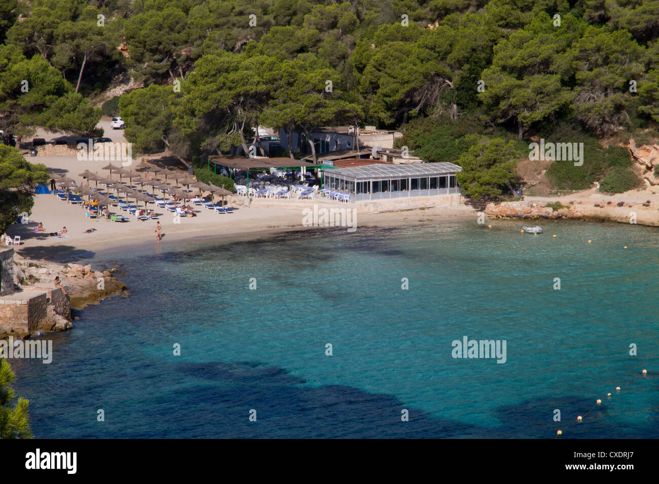 Portals Vells beach, el Mago beach, South West Mallorca coastline Spain ...