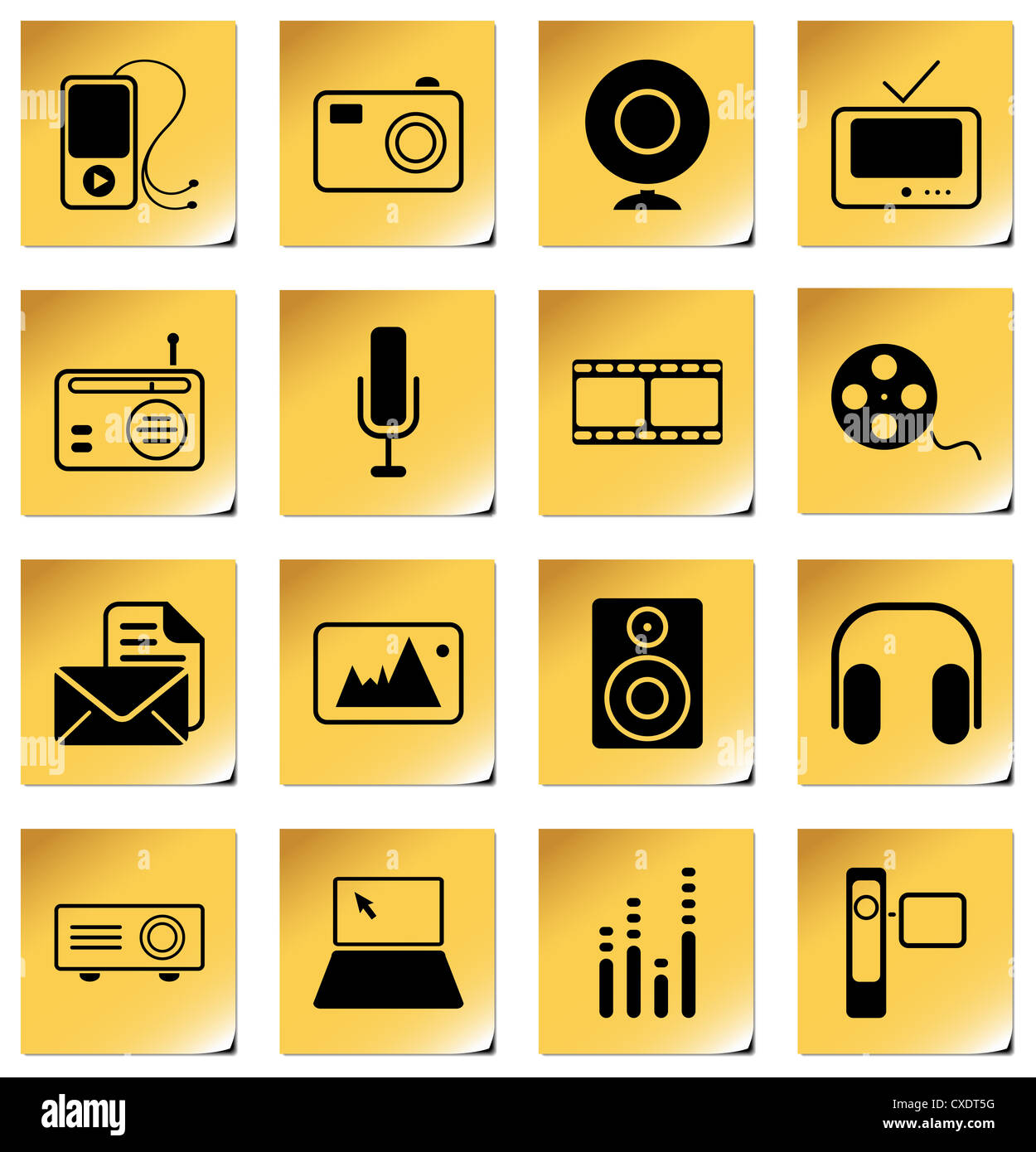 Mass Media icons - professional icons for your website, application, or ...