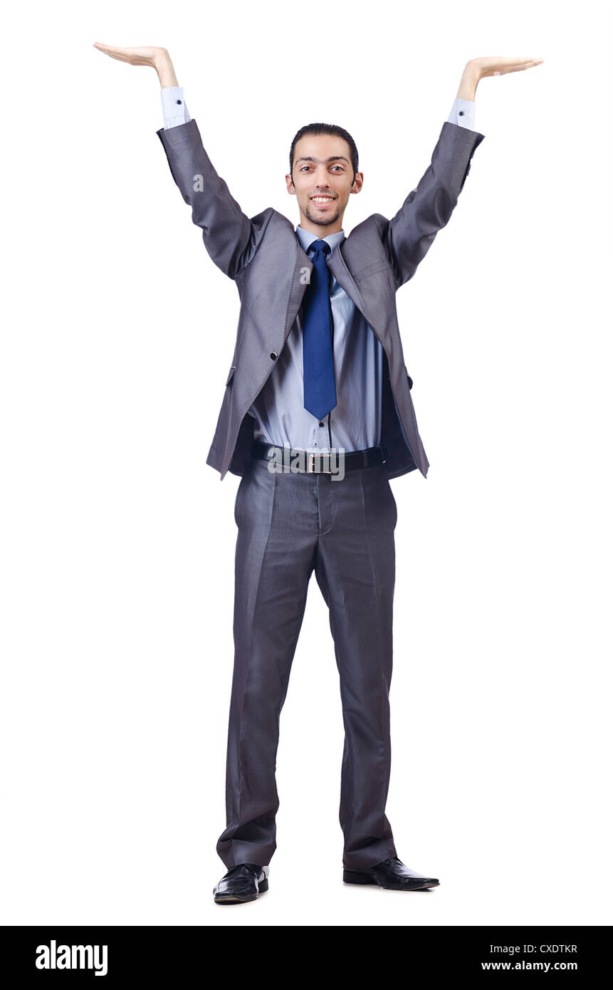 Young businessman pushing invisible obstacles Stock Photo - Alamy Young businessman pushing invisible obstacles Stock Photo - Alamy