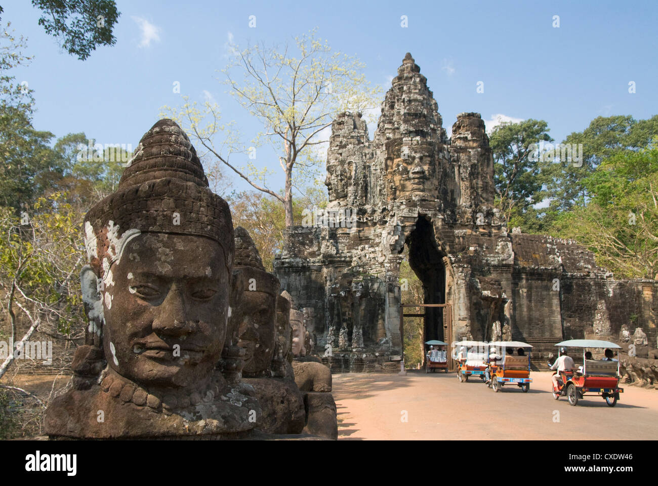 South Gate, Angkor Thom, Angkor Archaeological Park, UNESCO World ...