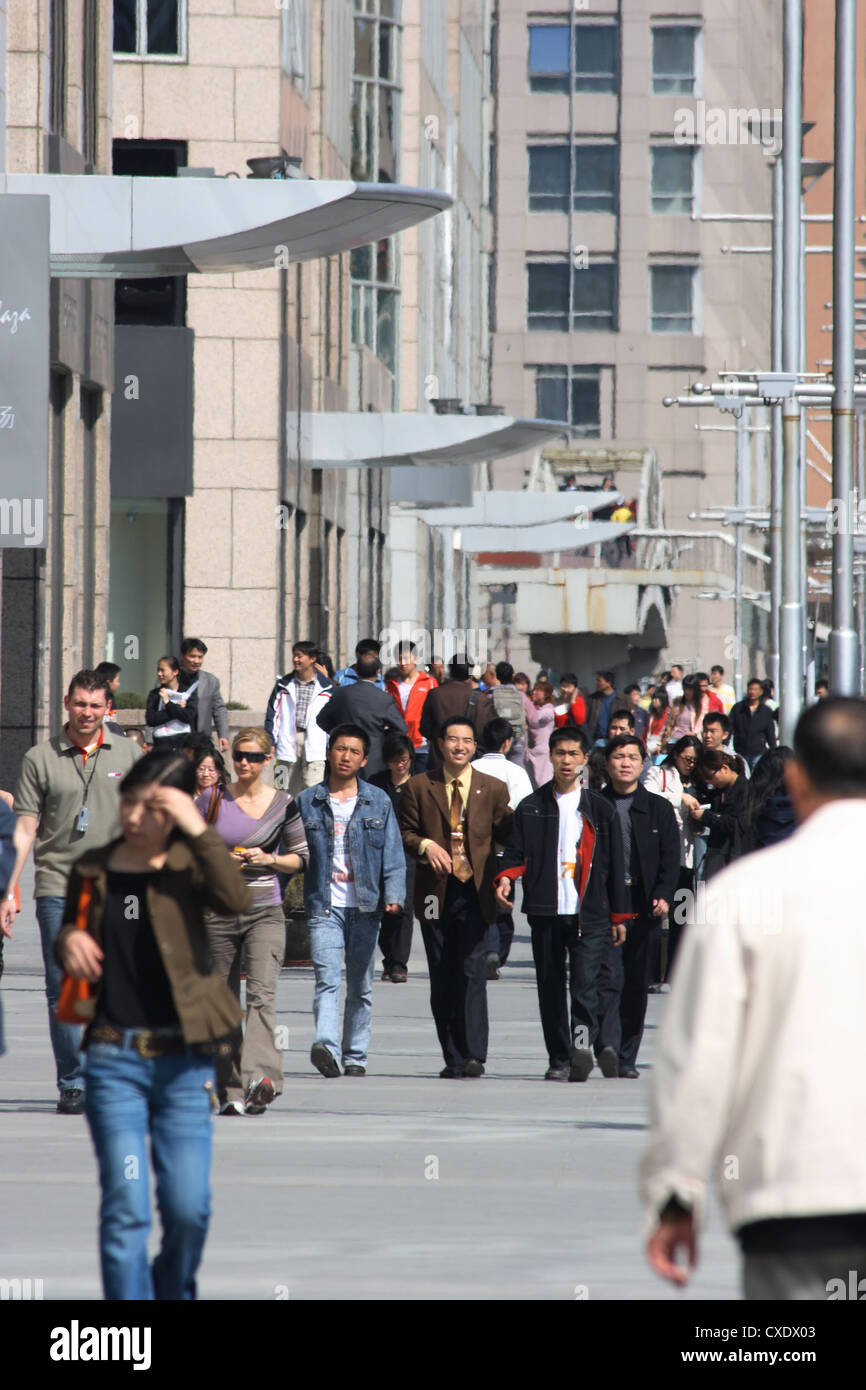 Beijing, young people on the Chang'an Boulevard Stock Photo - Alamy