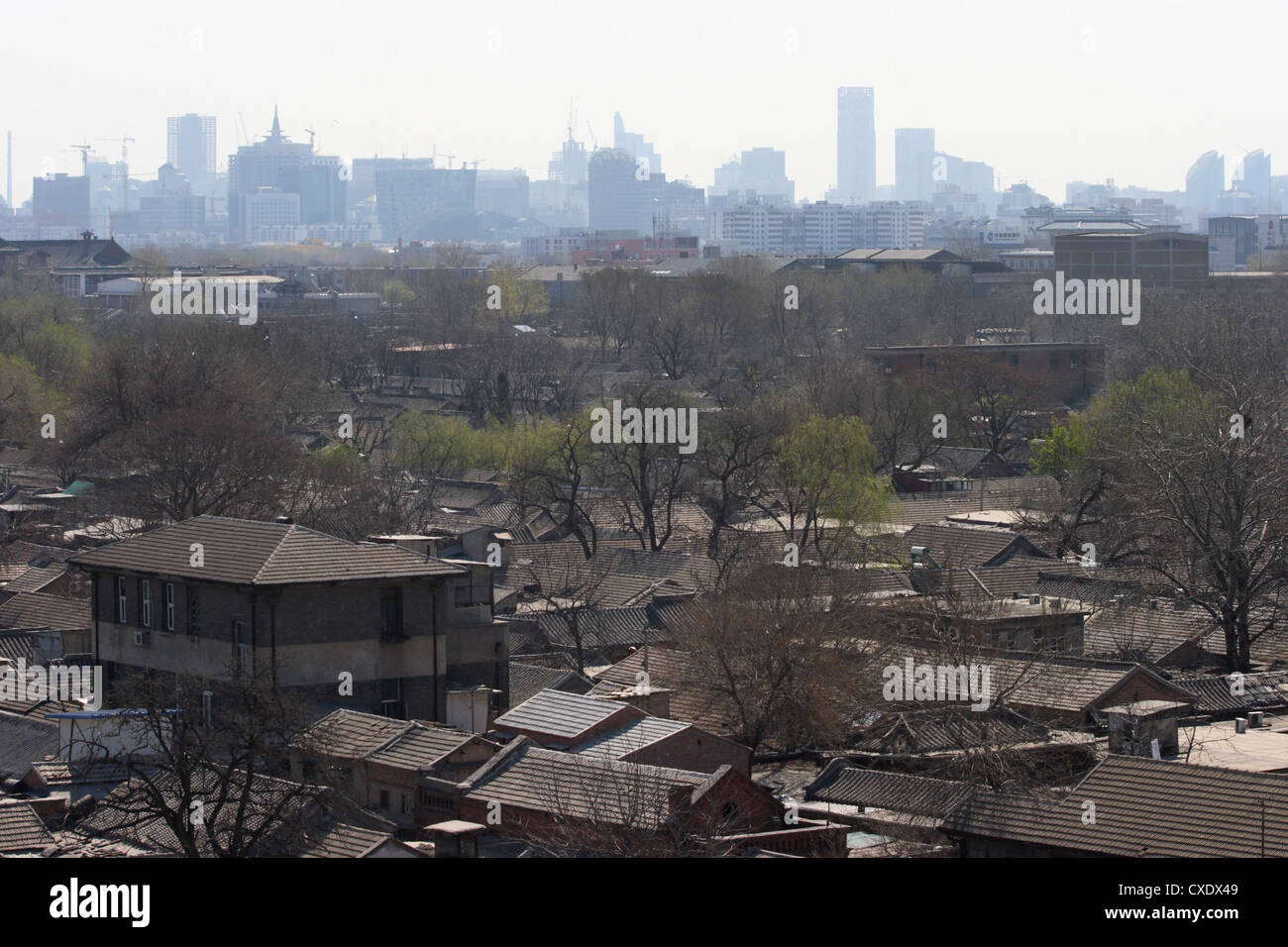 Beijing skyline old and new hi-res stock photography and images - Alamy