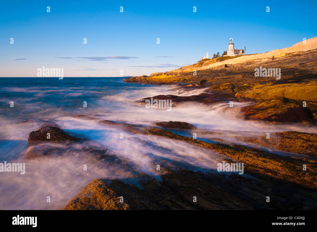 Pemaquid Point Lighthouse, Pemaquid Peninsula, Maine, New England ...