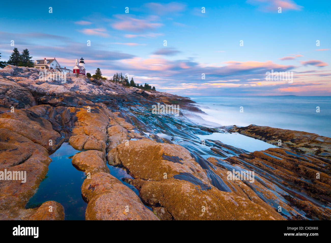 Pemaquid Point Lighthouse, Pemaquid Peninsula, Maine, New England ...