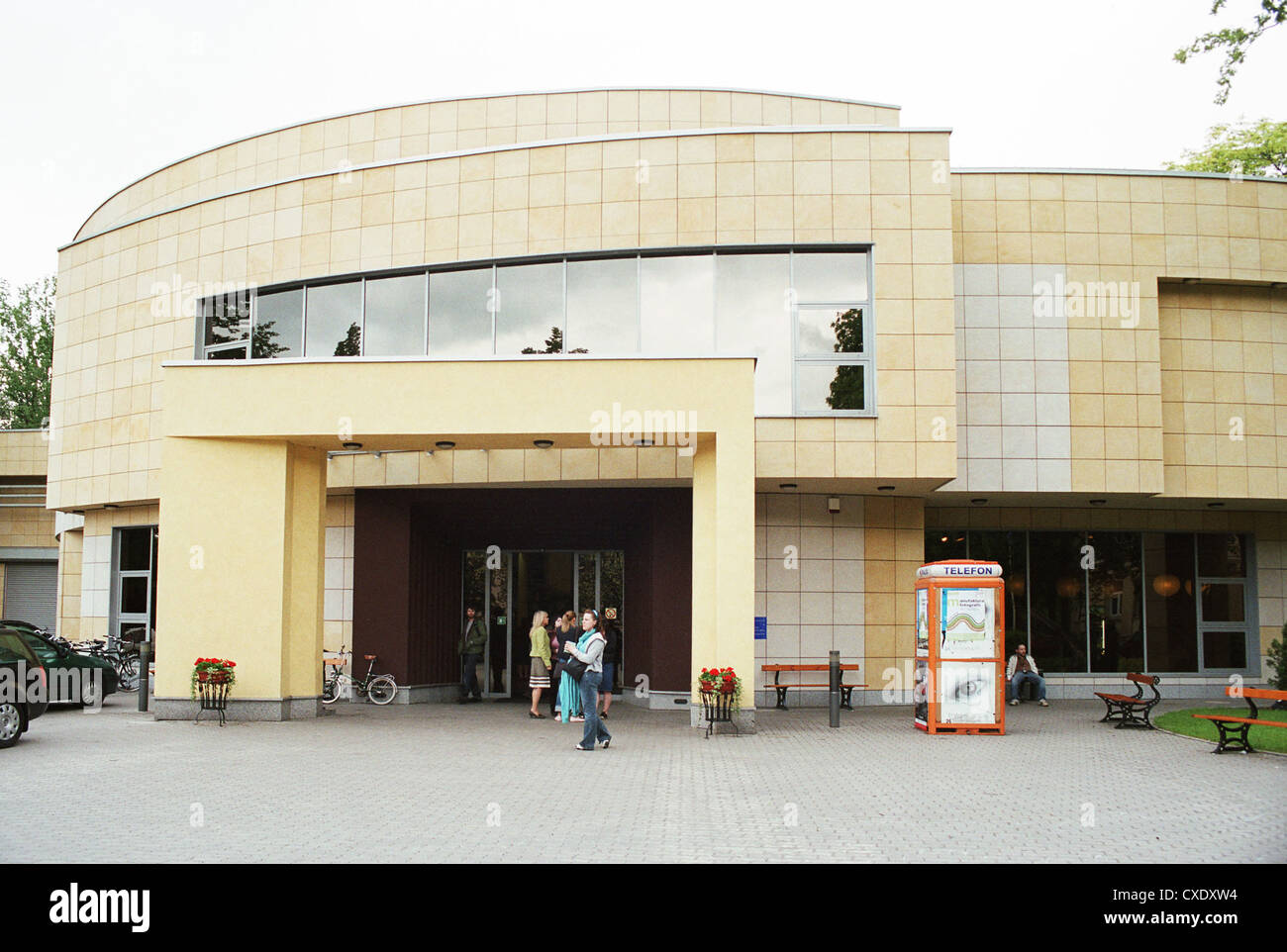 Main building of the famous film school in Lodz, Poland Stock Photo - Alamy