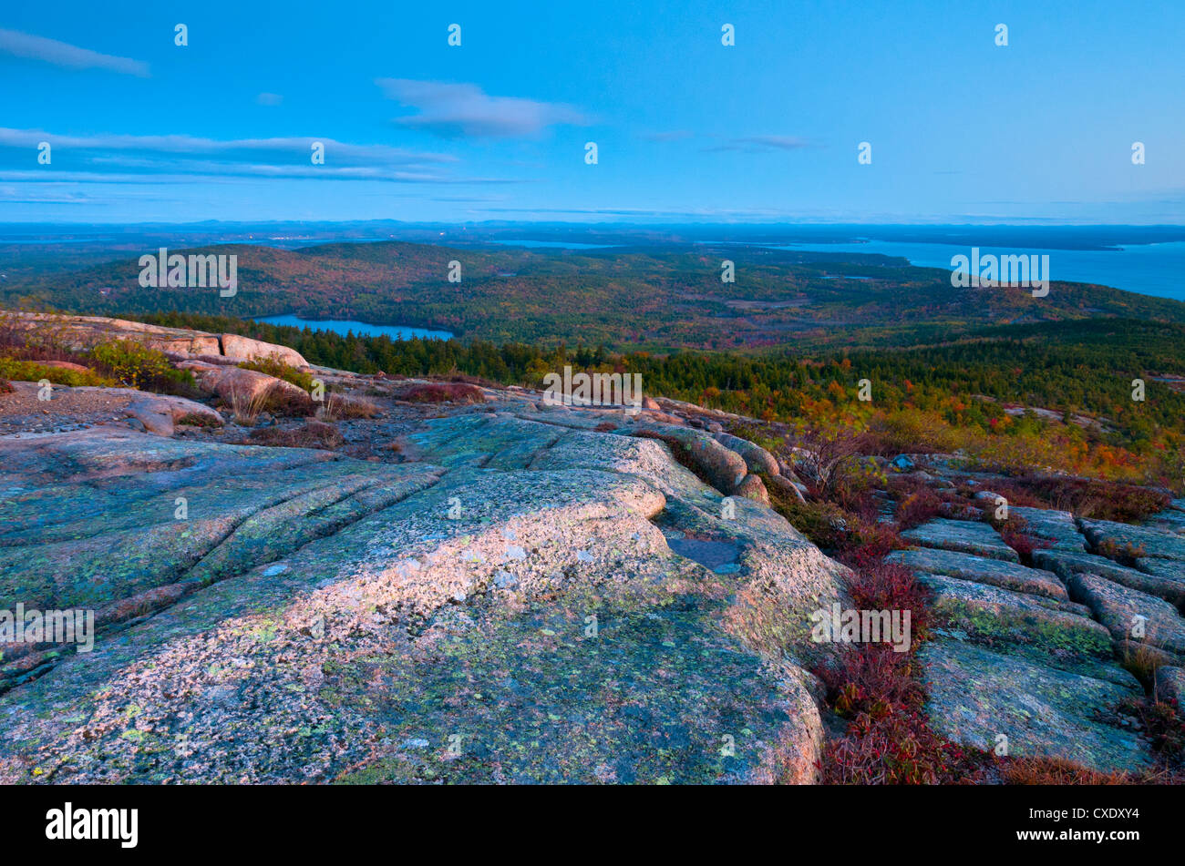 View from Cadillac Mountain, Acadia National Park, Mount Desert Island ...
