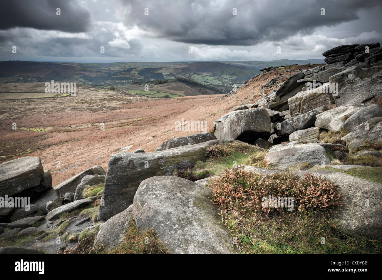 Hathersage peak district derbyshire england hi-res stock photography ...