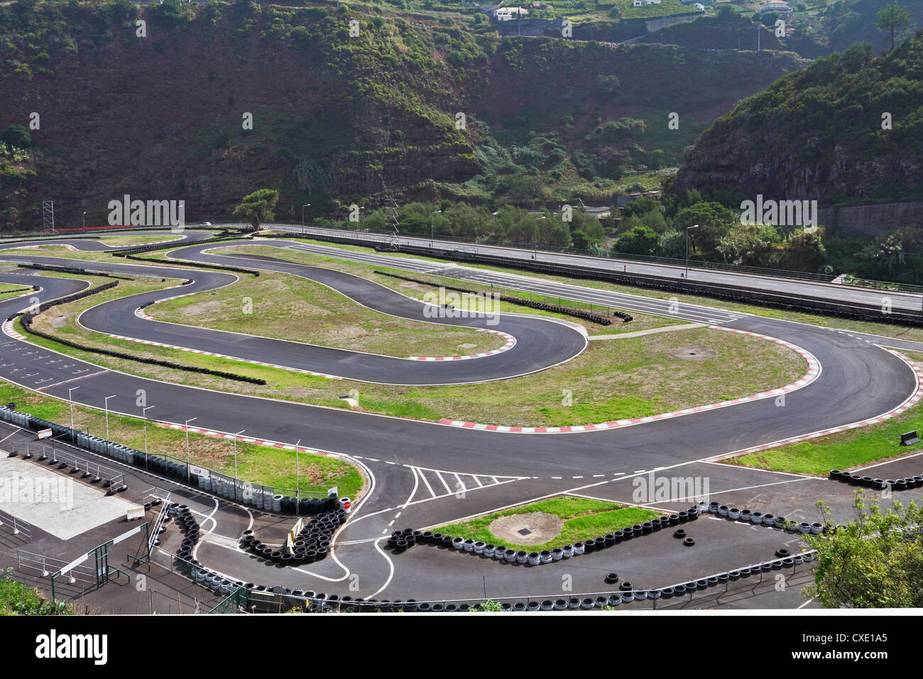 The race track on the island of Madeira Stock Photo - Alamy