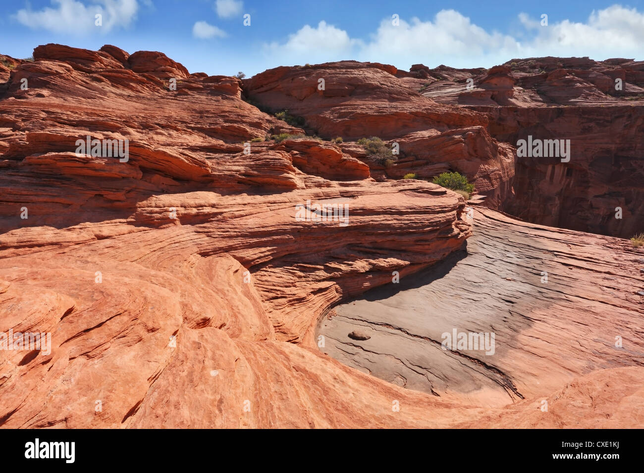 The fantastic cliffs of red sandstone Stock Photo - Alamy