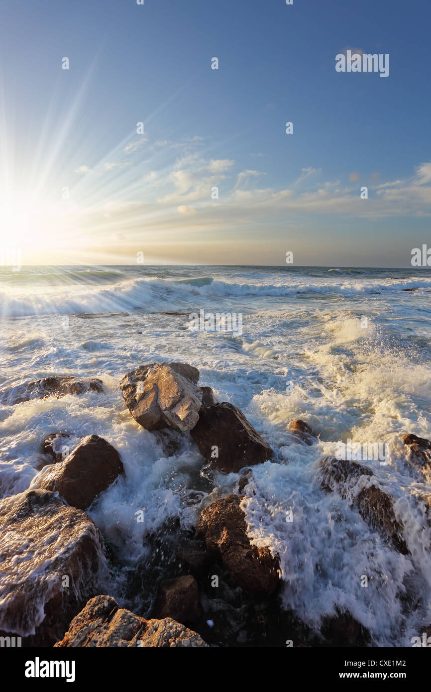 Gorgeous sunset on the Mediterranean Stock Photo - Alamy