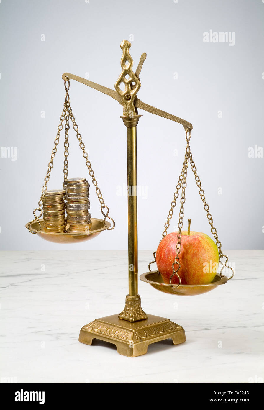 Hamburg, a set of scales in balance Stock Photo - Alamy