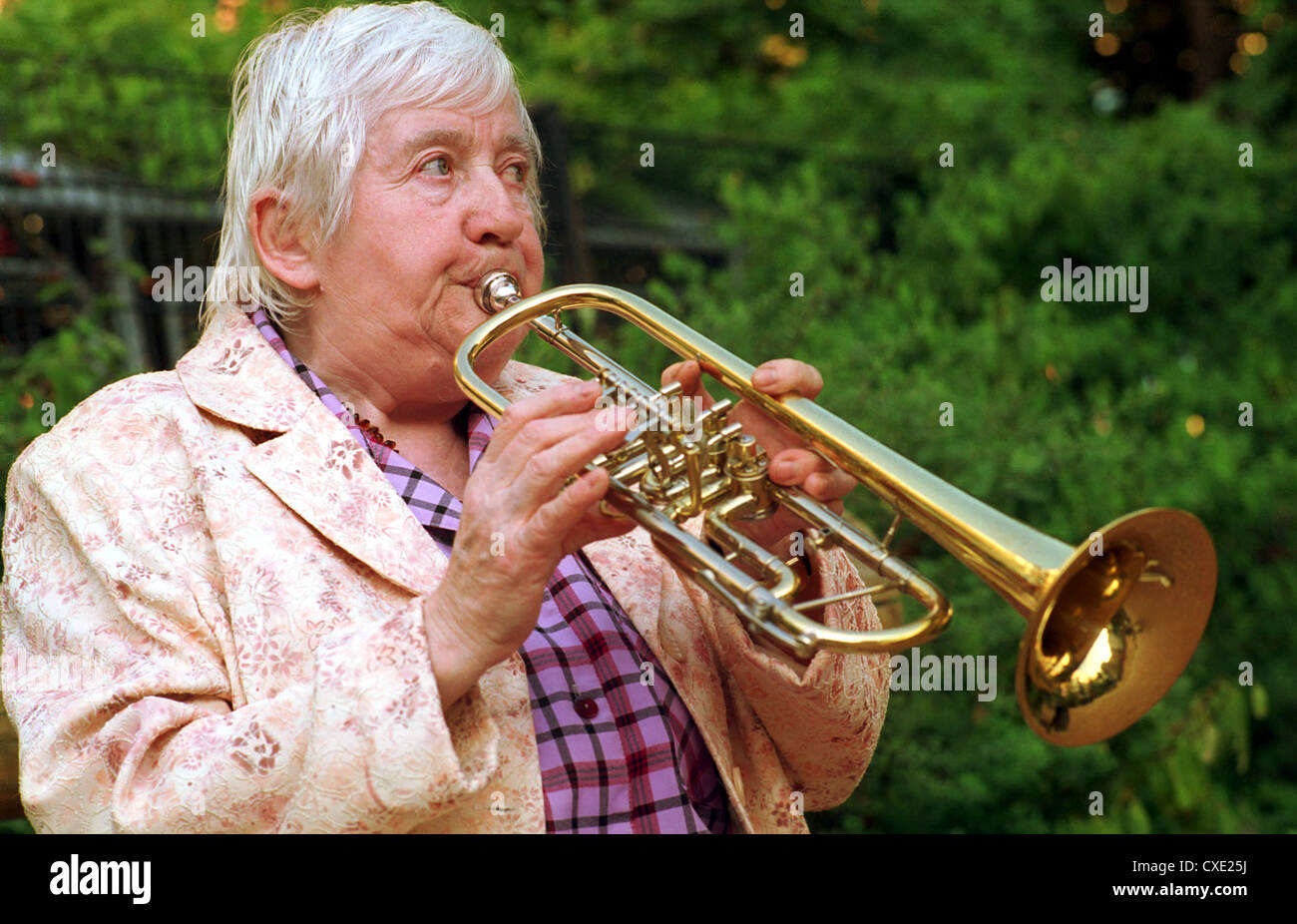 Woman Playing Trumpet High Resolution Stock Photography and Images - Alamy