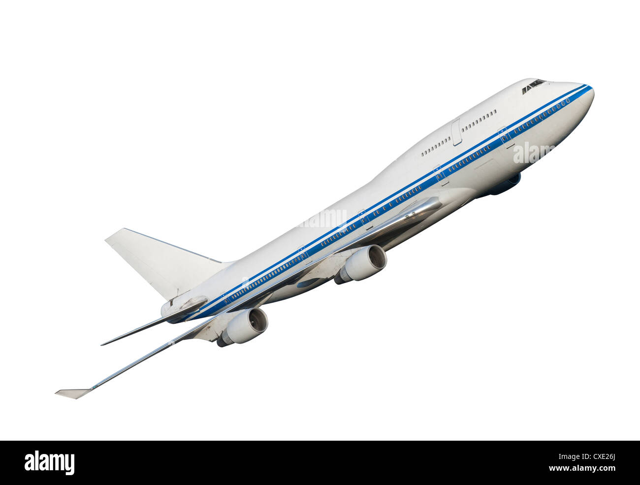 Plane wing above blue Cut Out Stock Images & Pictures - Alamy