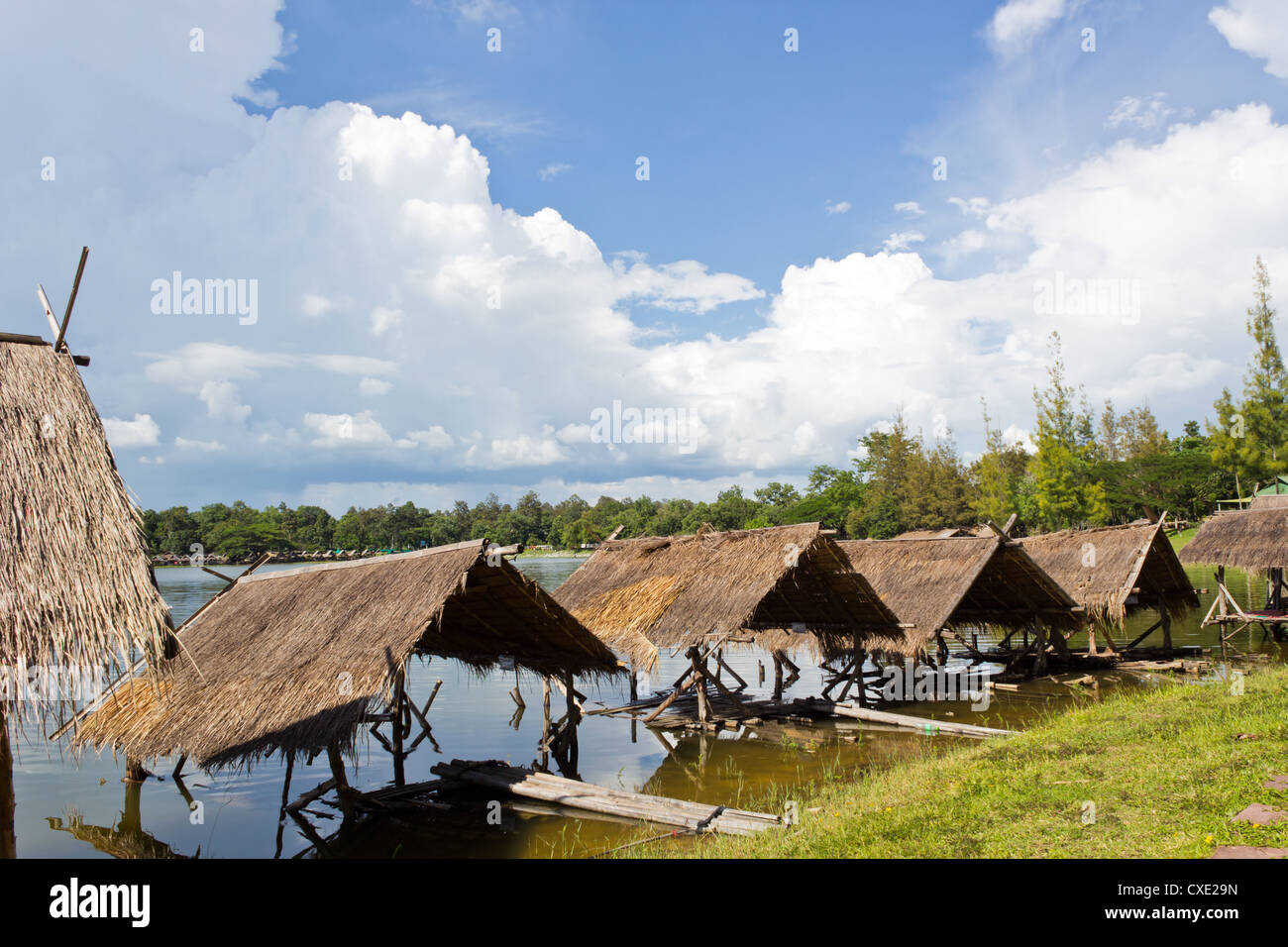 Damage huts hi-res stock photography and images - Alamy