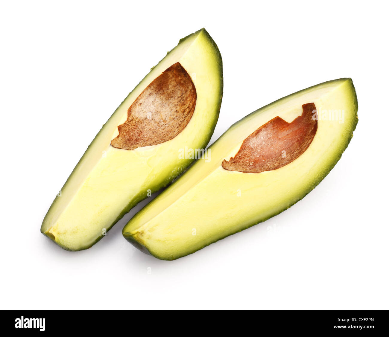 Two slices fresh avocado hi-res stock photography and images - Alamy