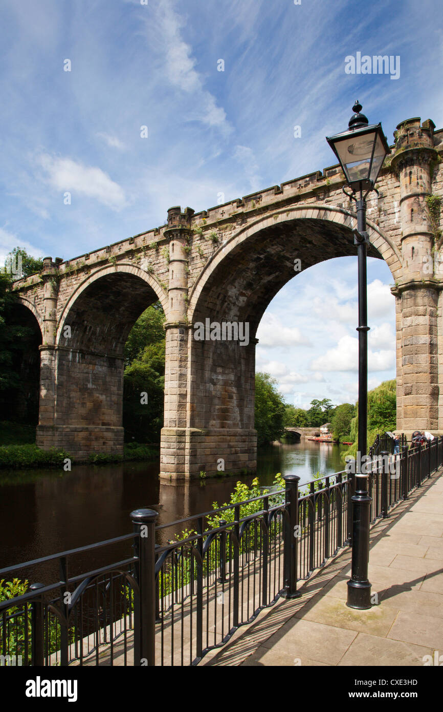 Knaresborough Viaduct over the River Nidd, Knaresborough, North ...