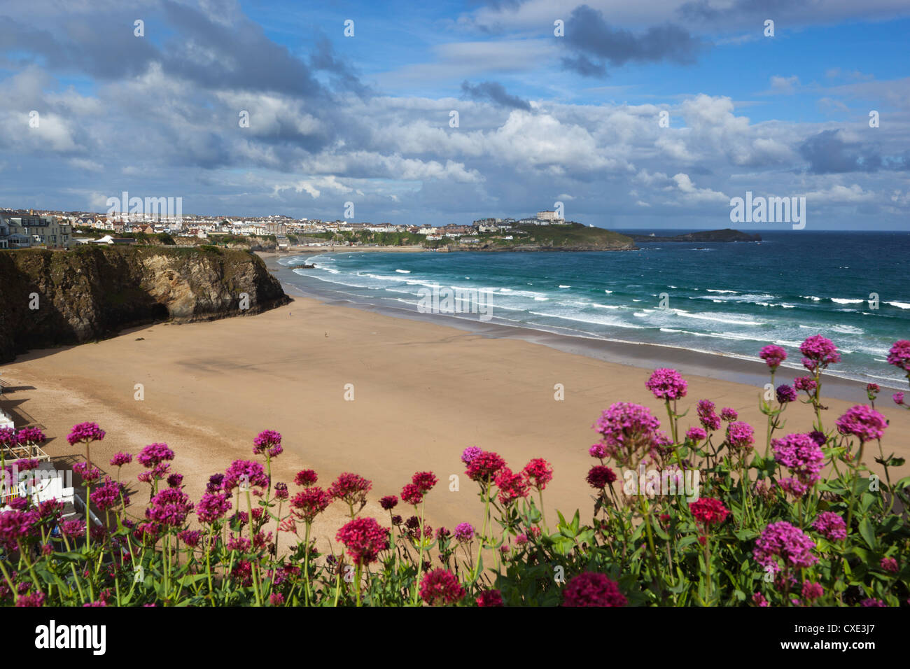 Great Western beach, Newquay, Cornwall, England Stock Photo - Alamy