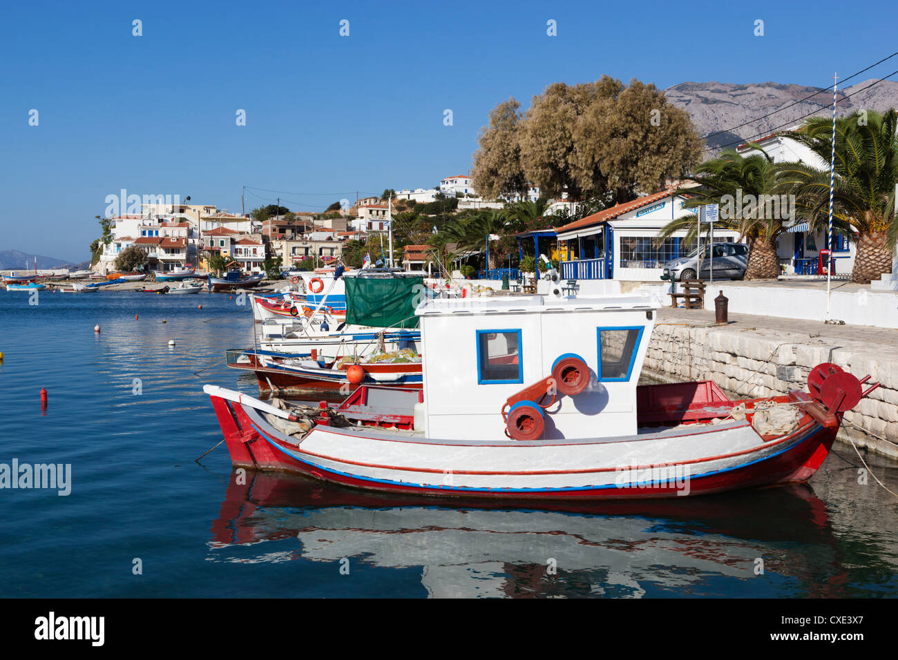 Samos greece fishing boat hi-res stock photography and images - Alamy