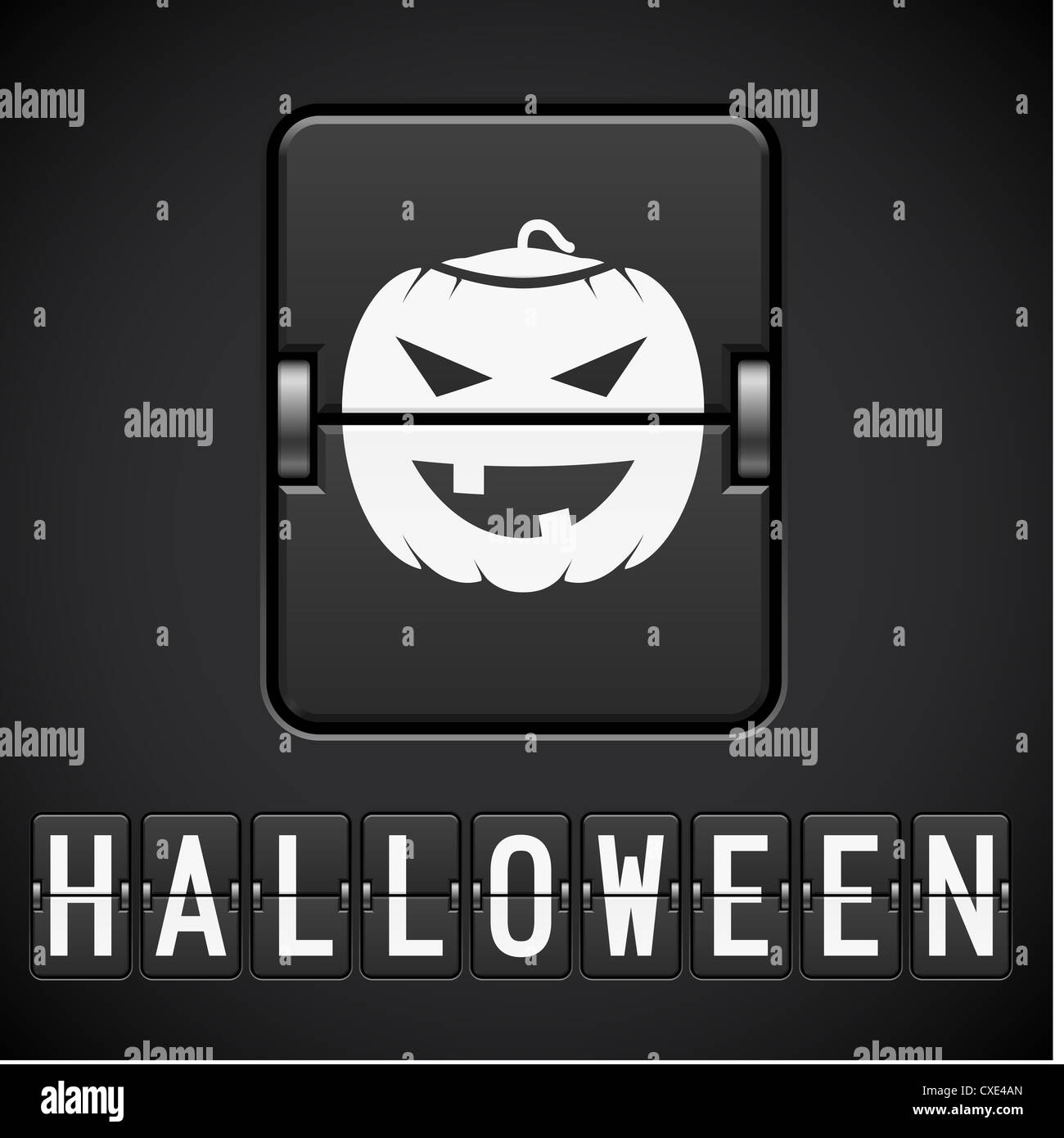 Scoreboard Halloween sign. Illustration of the designer Stock Photo - Alamy