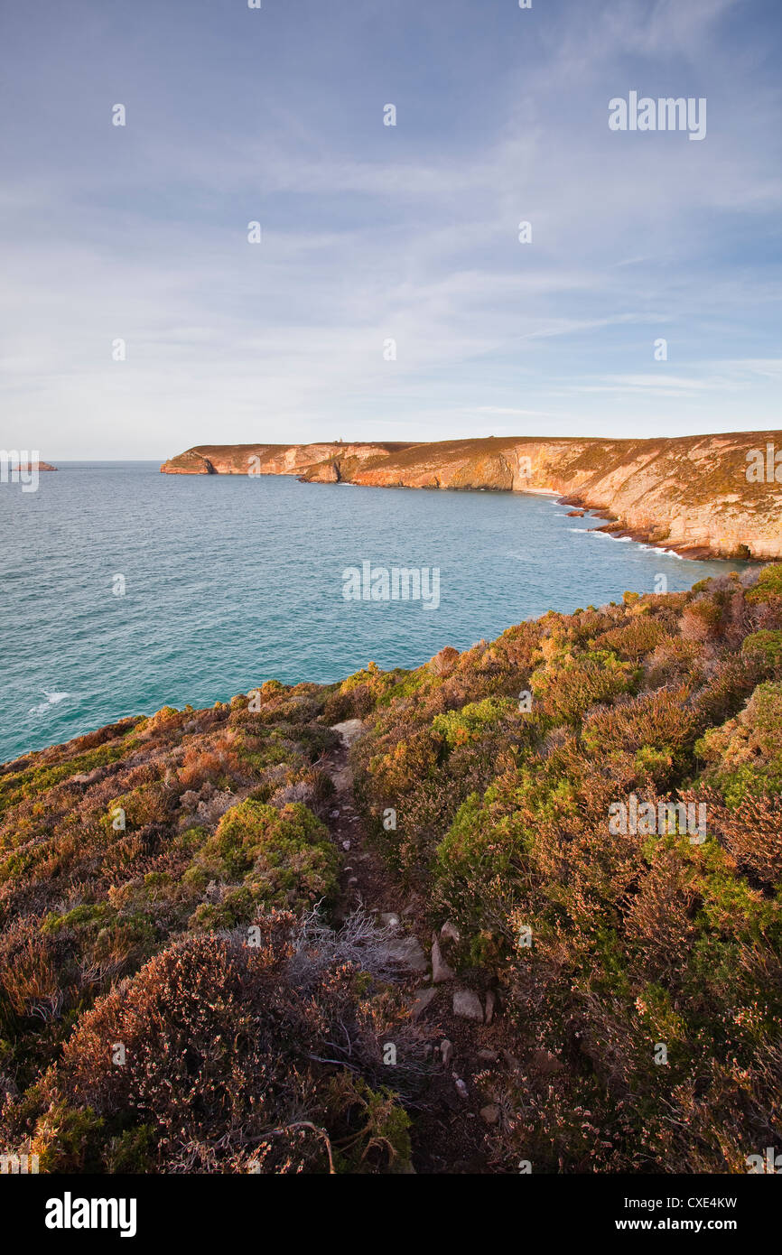 The coastline of Brittany on Cap Frehel, Cote d'Emeraude (Emerald Coast ...