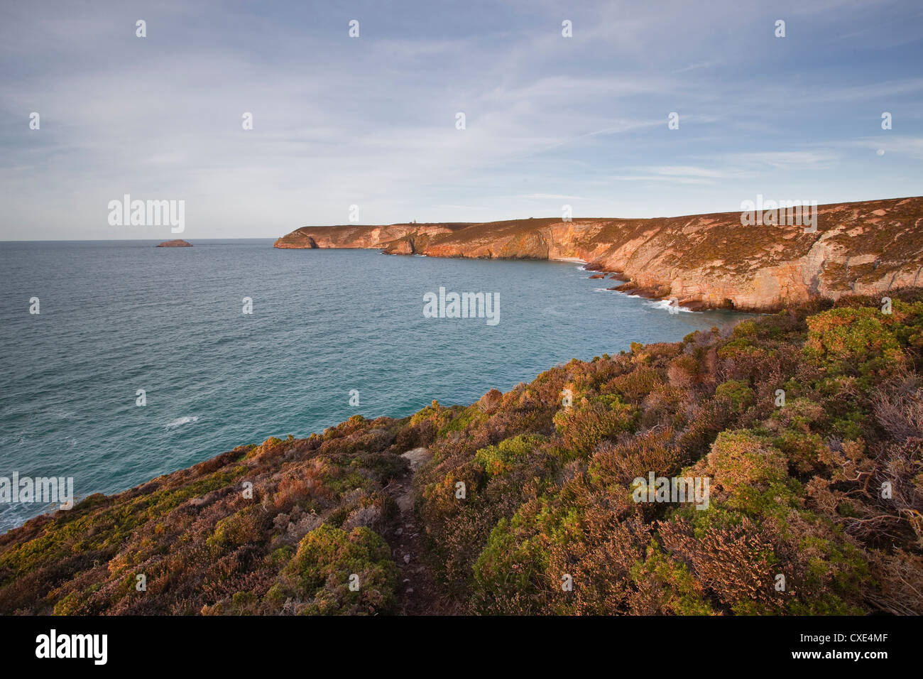 The coastline of Brittany on Cap Frehel, Cote d'Emeraude (Emerald Coast ...