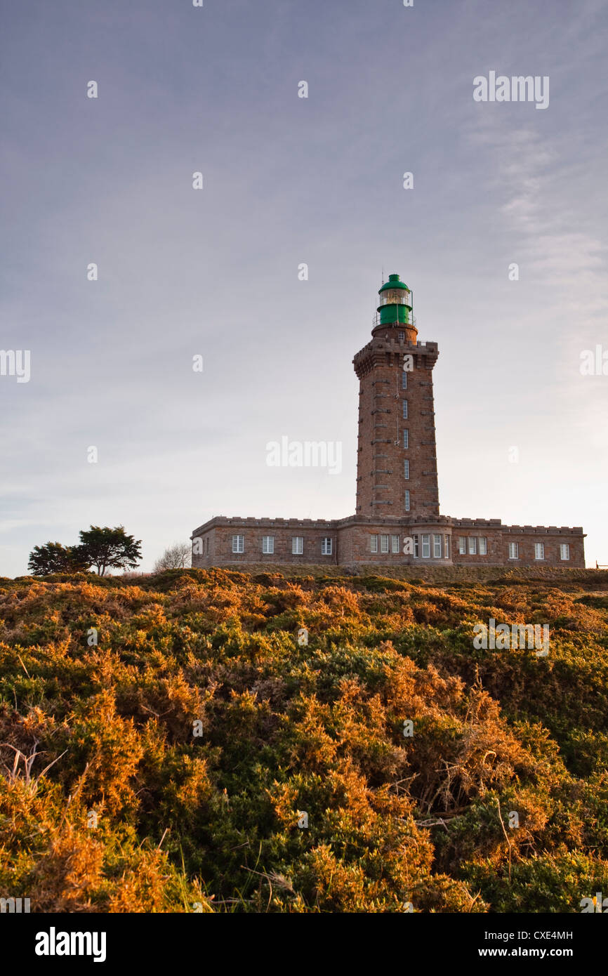 The lighthouse on the tip of Cap Frehel, Cote d'Emeraude (Emerald Coast ...
