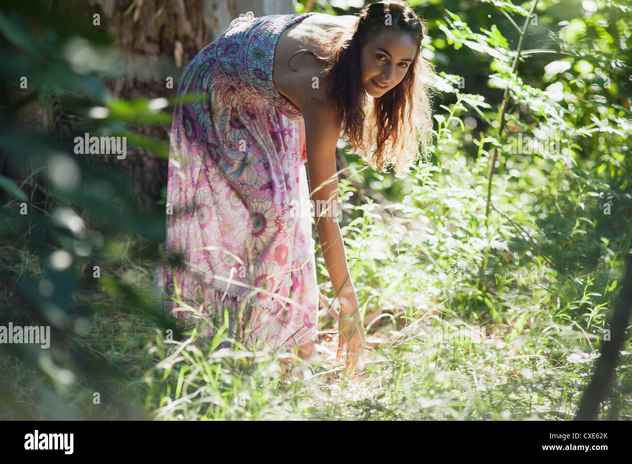 Woman bends over outdoor hi-res stock photography and images - Alamy