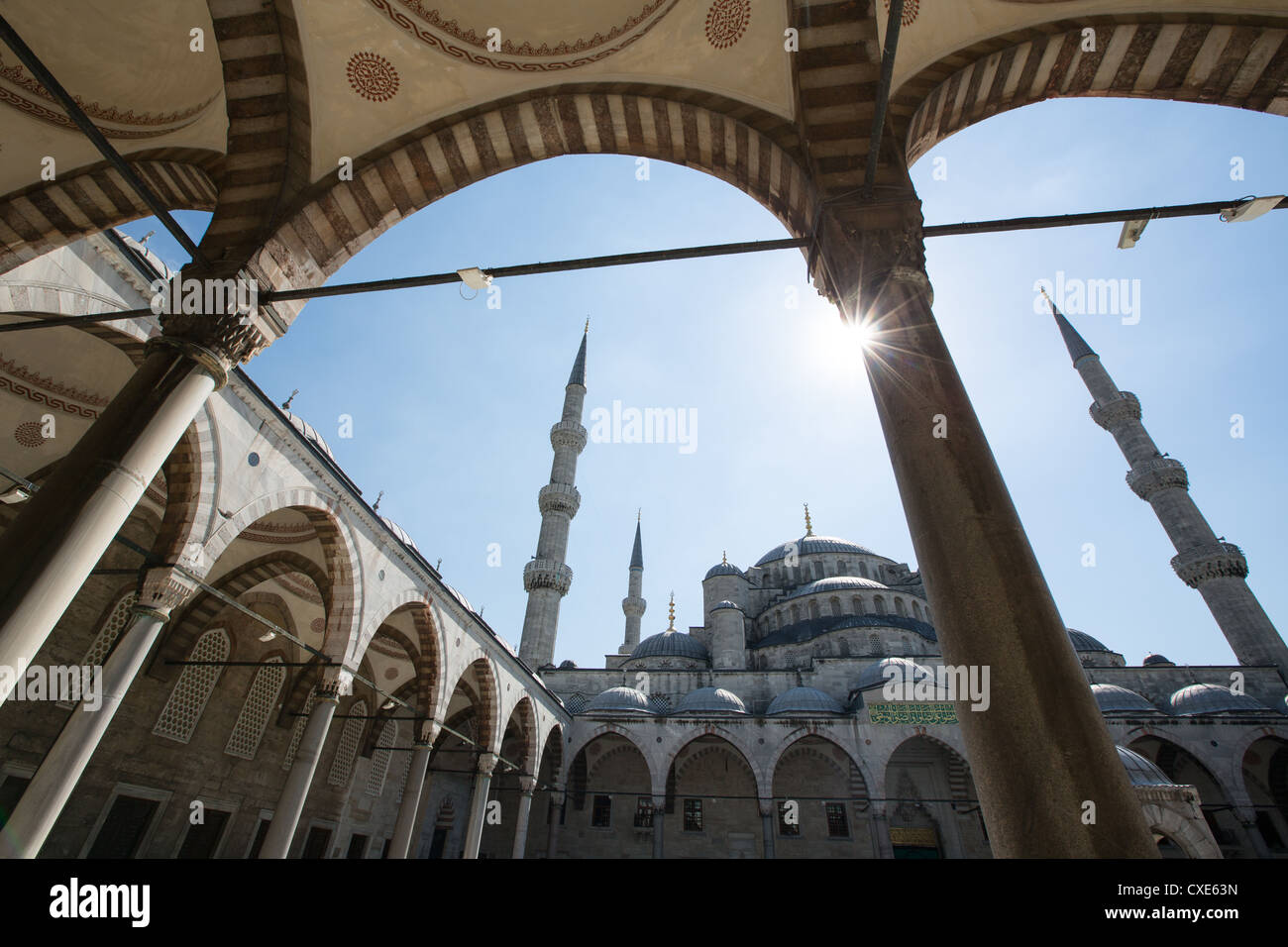 Sultan Ahmed Mosque, known as Blue Mosque, Istanbul, in Turkey Stock ...