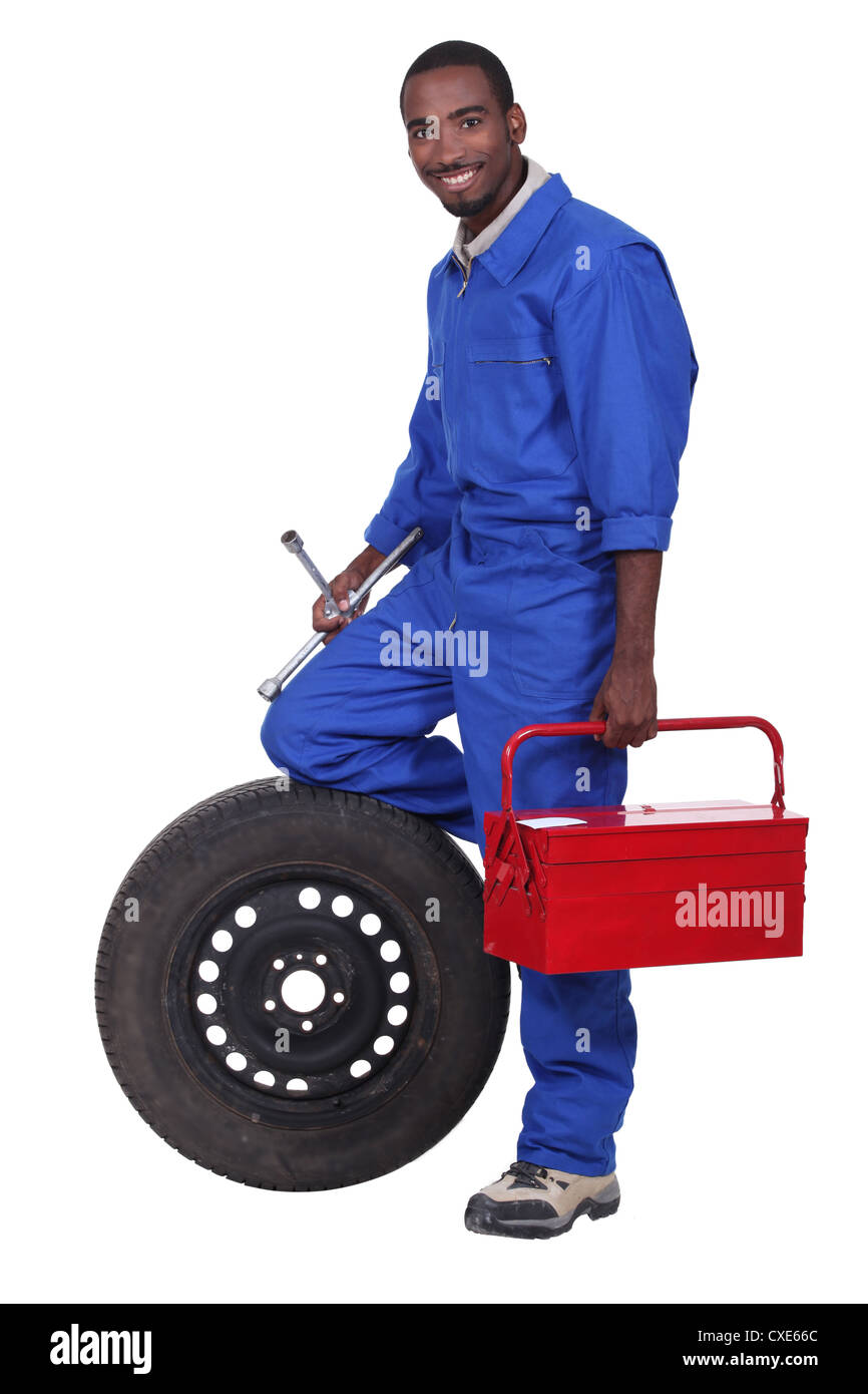 portrait of a mechanic Stock Photo - Alamy