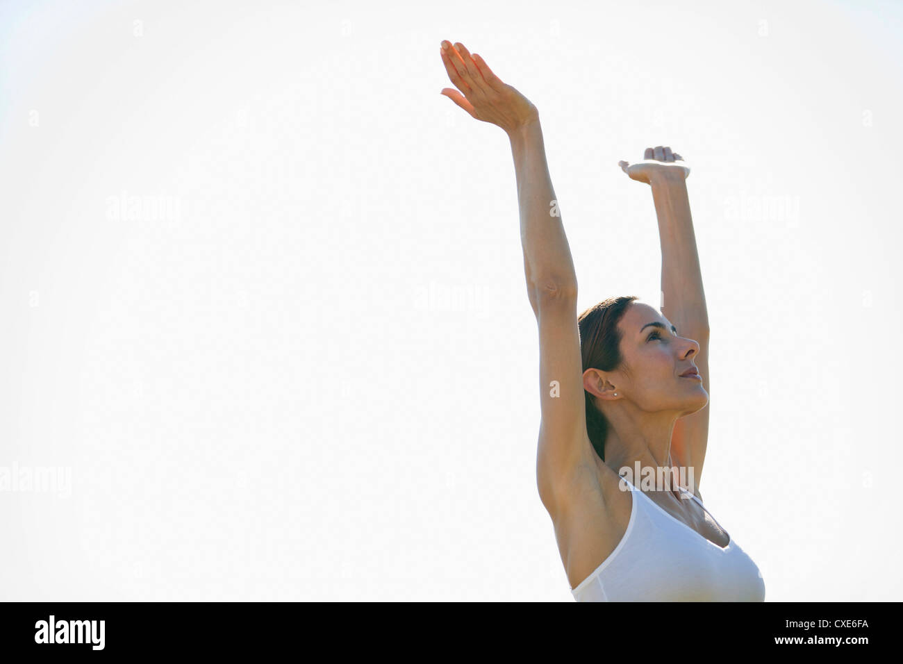 Sun salutation outdoors hi-res stock photography and images - Alamy