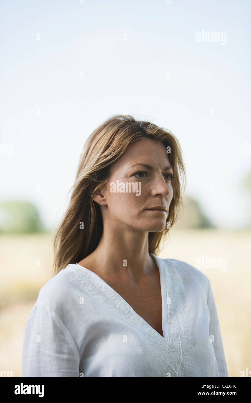 Woman neck turning head hi-res stock photography and images - Alamy