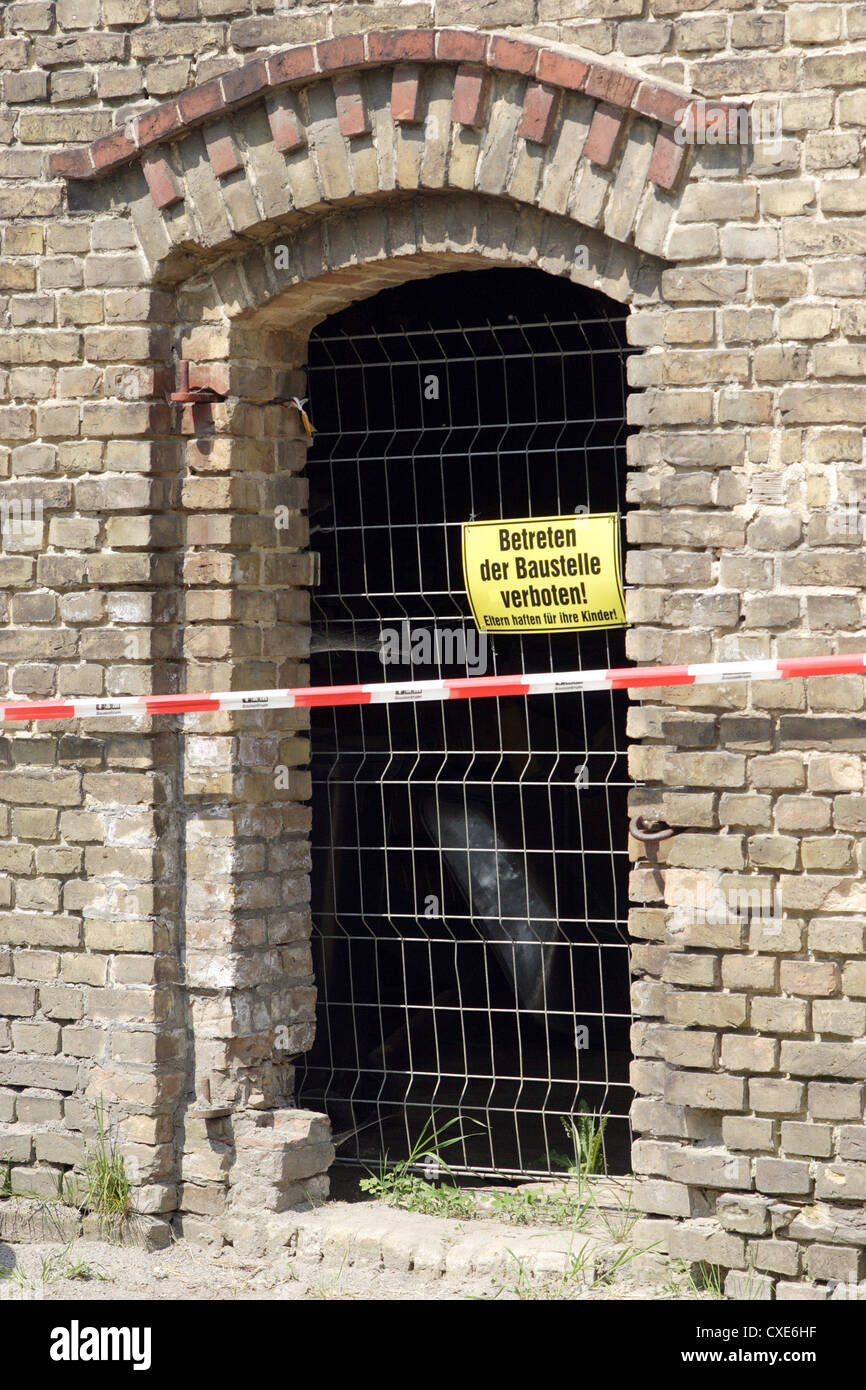Leipzig, cordoned entrance Stock Photo - Alamy