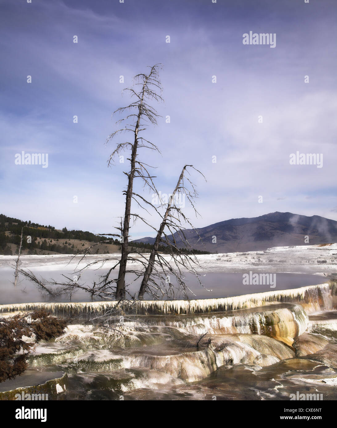 The surface of the travertine landscape hi-res stock photography and ...