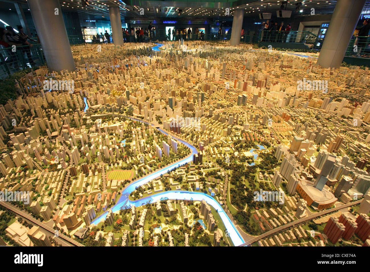 Shanghai, the city model of Shangha Stock Photo - Alamy